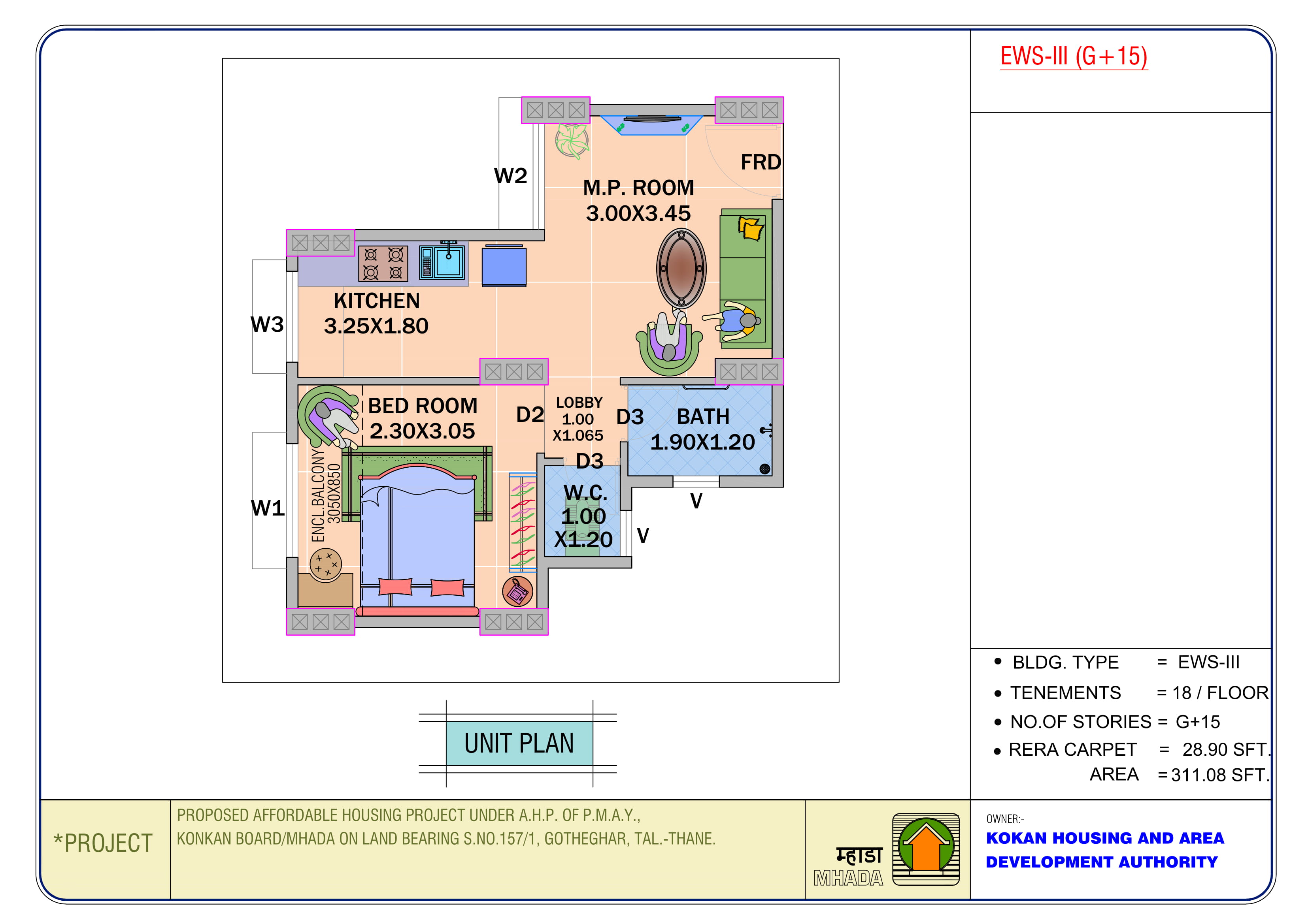 Mouje-Gotheghar, Tal.Kalyan, Dist. Thane. | Mhada